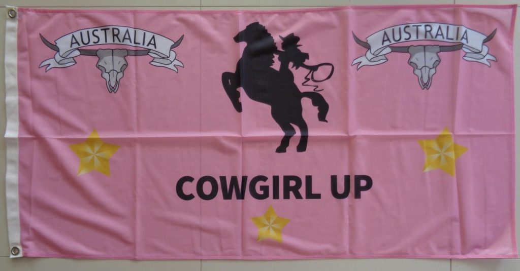 Cowgirl up Rodeo Flag - Custom Flag Australia