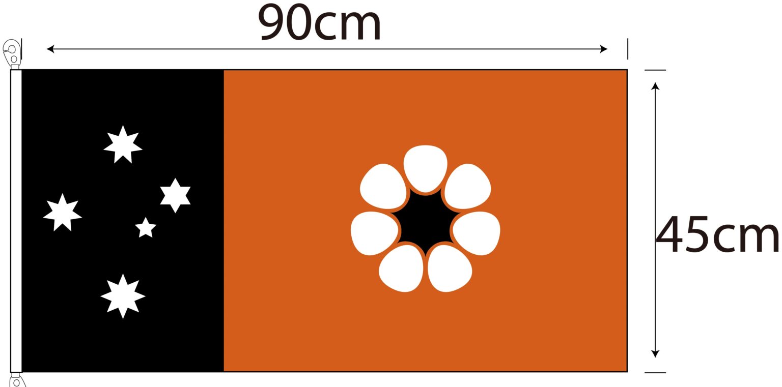 Northern Territory Flag Knitted Polyester 90 X 45cm Plastic Clips ...