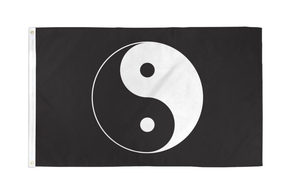Yin Yang Flag - Custom Flag Australia
