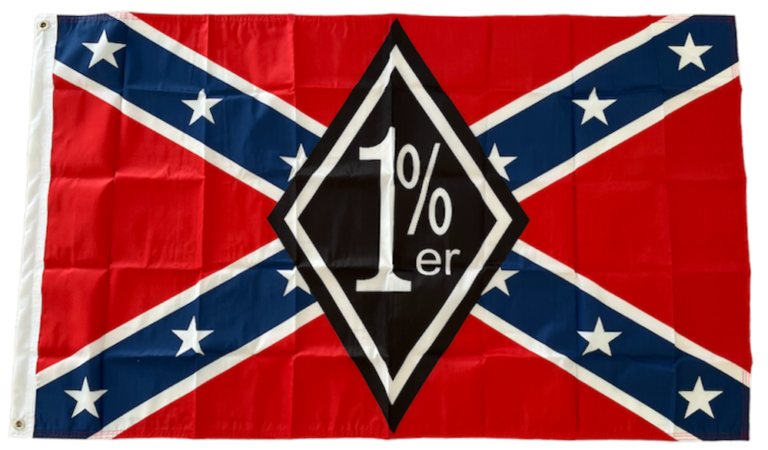 Rebel 1% er Flag Knitted Polyester Flag 150 x 90cm - Custom Flag Australia
