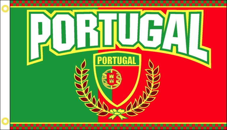 Portugal Football Flag 150 x 90cm - Custom Flag Australia