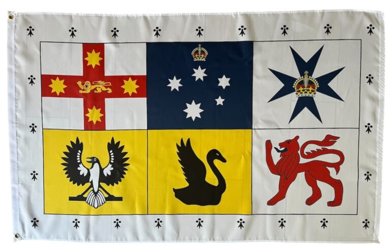 King Charles III Australian Royal Standard Flag 150 x 90 cm - Custom ...